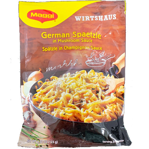 Maggi German Spaetzle with Mushroom Sauce - 4.3 oz. - The Taste of Germany
