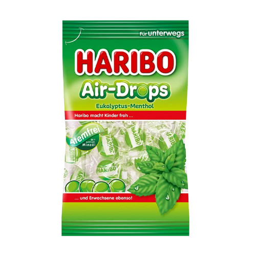 Haribo "Air-Drops" Eucalyptus Menthol Candy, 4 oz - The Taste of Germany
