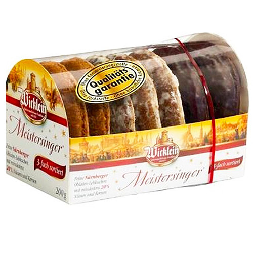 Wicklein Meistersinger Lebkuchen Assorted min 20% Nuts 7oz - The Taste ...