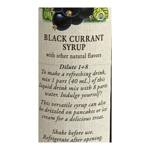 Darbo Austrian Black Currant Syrup 16.9 fl.oz - The Taste of Germany