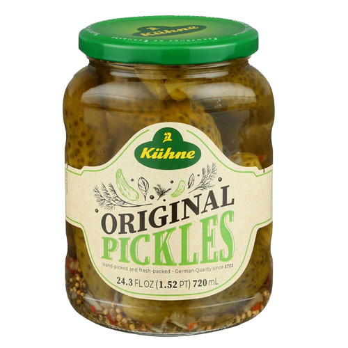 Kuehne "Original Craft" German Pickles, 24.3 oz - The Taste of Germany
