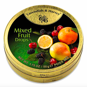 Cavendish & Harvey Mixed Fruit Candy Drops in large Tin. 5.3oz - The ...