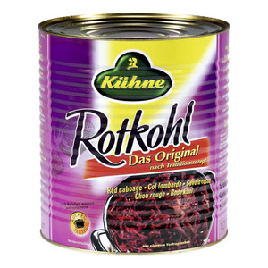 Kuehne German Red Cabbage in Food Service Bulk Tin, 22 lbs