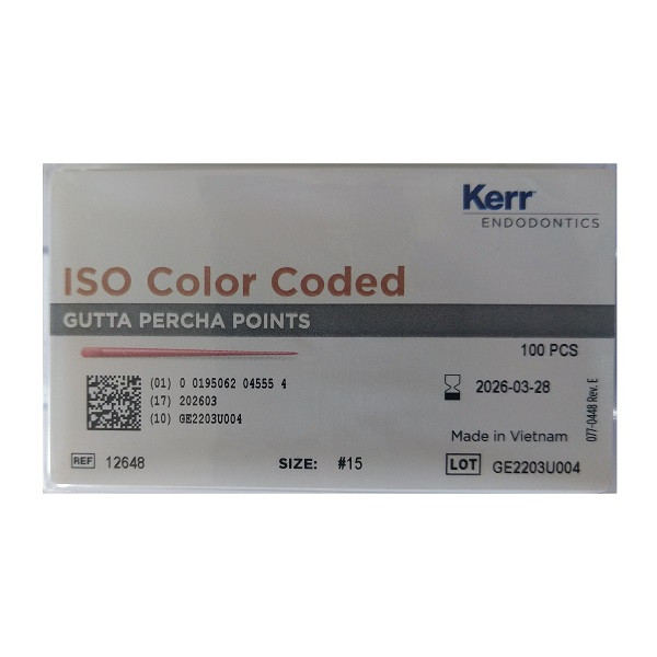Kerr ISO Colour Coded Gutta Percha Points - AHP Dental & Medical