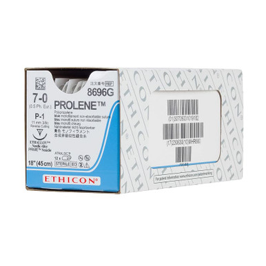 Ethicon Prolene Sutures 7/0, 11mm, 3/8 Circle - 8696G - AHP Dental ...