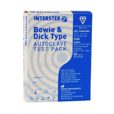 Interster Bowie and Dick Autoclave Test Pack Kitemark - AHP Dental ...
