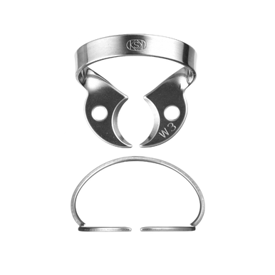 Dentech Rubber Dam Clamps, Glossy - Molar, Wingless - AHP Dental & Medical