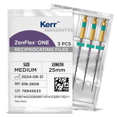 Kerr ZenFlex One Reciprocating NiTi Files - Small (Yellow) - AHP Dental ...