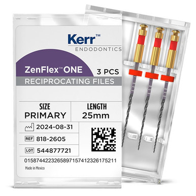 Kerr ZenFlex One Reciprocating NiTi Files - Primary (Red) - AHP Dental ...