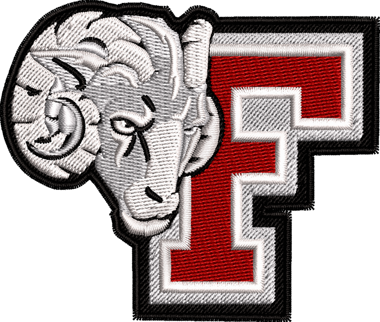 Fordham Rams Embroidered Patch - UPTOWN STITCH GIRL