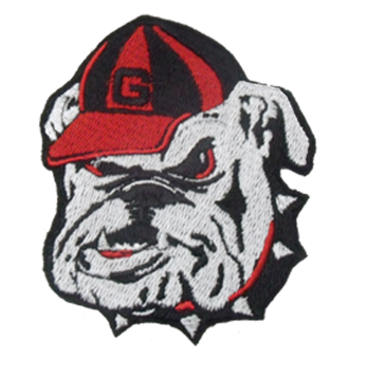 Ga. Bulldogs With Cap Embroidered Patch - UPTOWN STITCH GIRL