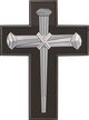 Grey Nail Cross Embroidered Patch - UPTOWN STITCH GIRL