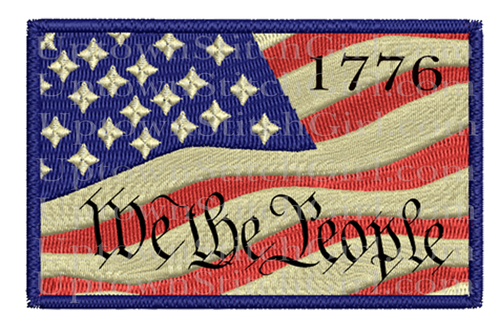 We the People Virtual Printable Embroidered Sublimation Design Download - UPTOWN STITCH GIRL