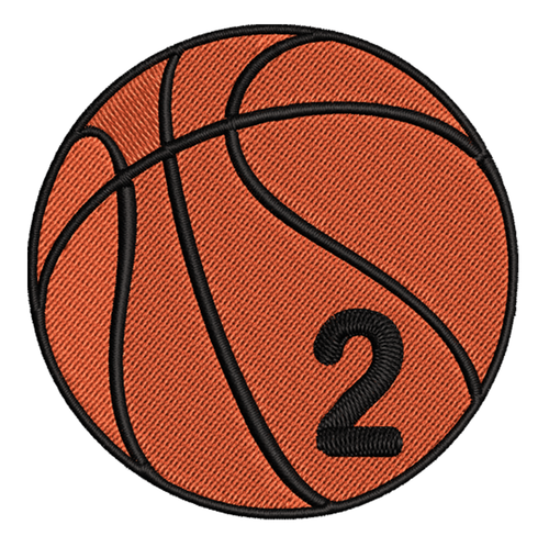 Custom Embroidered Basketball Patch - UPTOWN STITCH GIRL