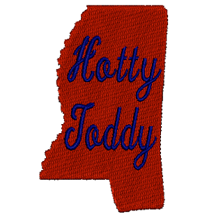 Mississippi Hotty Toddy Embroidered Patch - UPTOWN STITCH GIRL