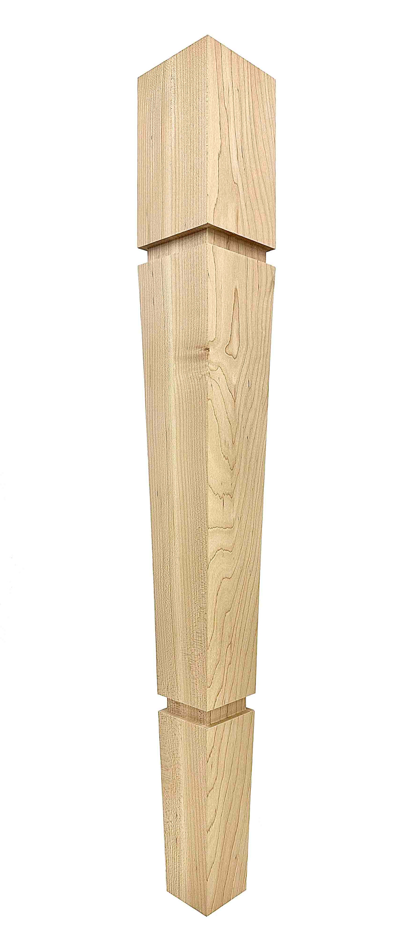 2 Sided Tapered Dining Table Leg - 29" Tall x 3 1/2" Wide - Highland ...