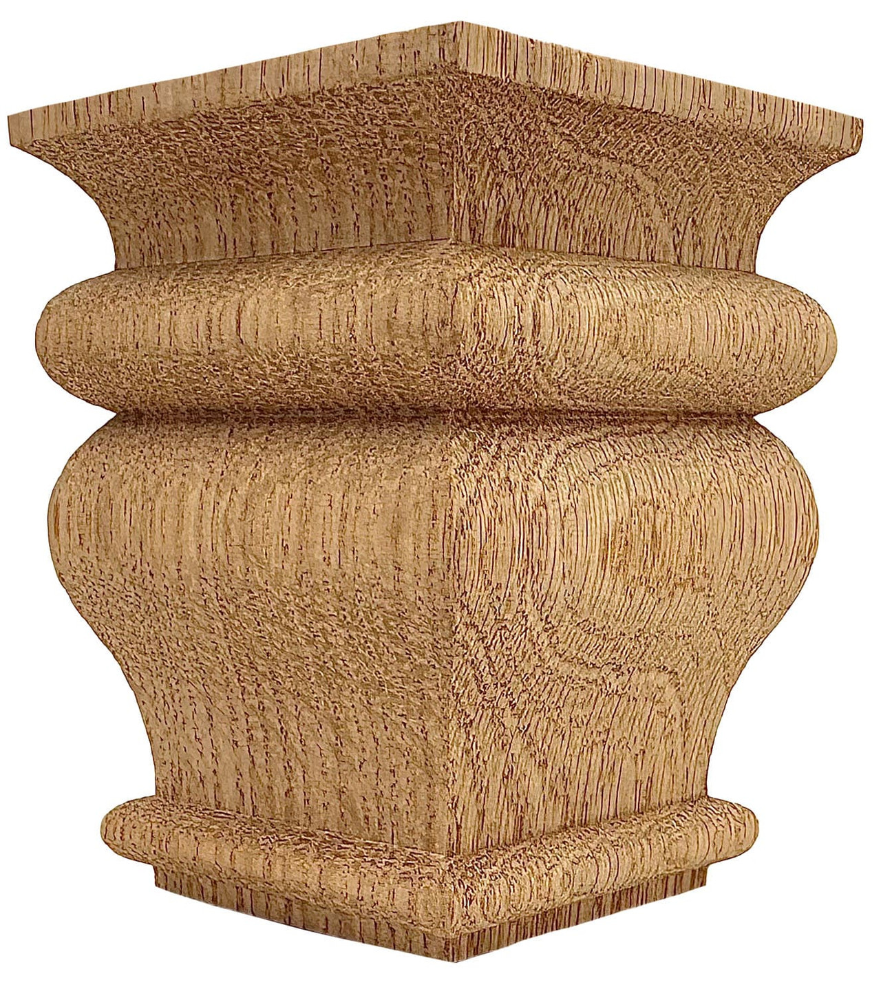 Massive Square Tavern Bun Foot - 3 5/8" Tall x 4 3/4" Wide - Highland ...