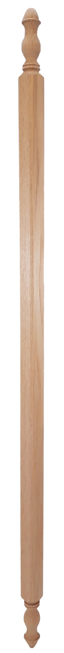 Round On Square Traditional Corner Guard Both Ends Turned - 48" Tall x ...