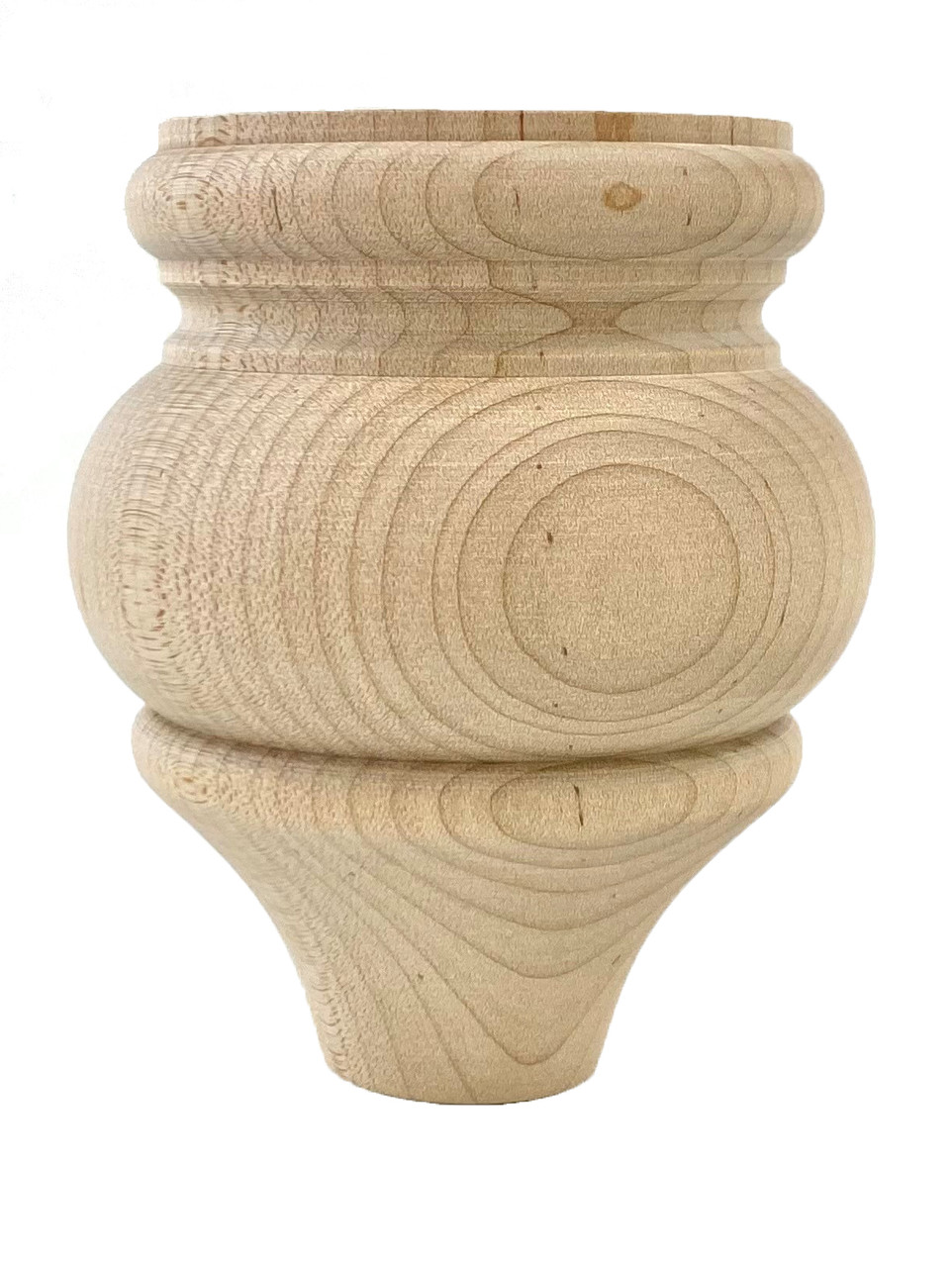 Vista Bun Foot - 4" Tall x 3 3/8" Wide - Highland Manor Wood Products LLC