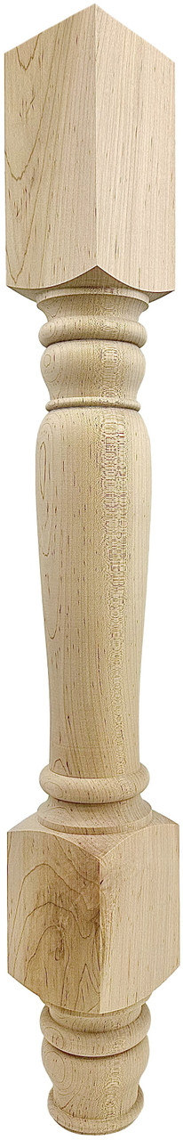 Tavern Dining Table Leg - 29" Tall x 3 1/2" Wide - Highland Manor Wood ...