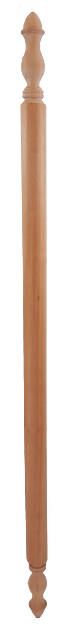 Round Traditional Corner Guard Both Ends Turned - 36" Tall x 1 3/8 ...