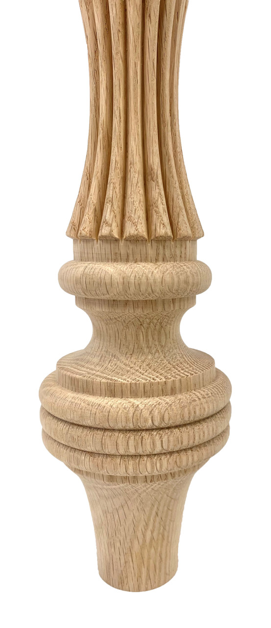 Leeds Reeded Island Leg - 35 1/2" Tall x 3 1/2" Wide - Highland Manor ...