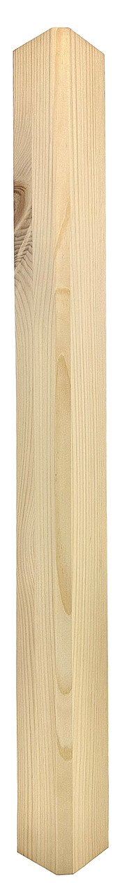 Modern Square Chamfered Edge Island Leg - 34 1/2" Tall x 3 1/2" Wide ...