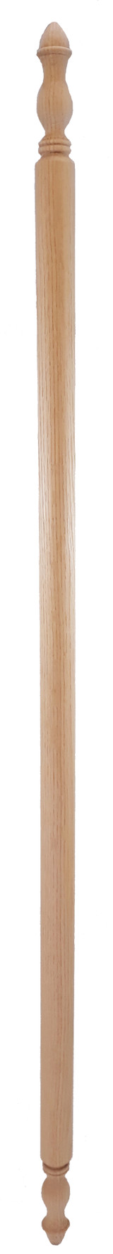 Round Traditional Corner Guard Both Ends Turned - 32" Tall x 1 3/8 ...