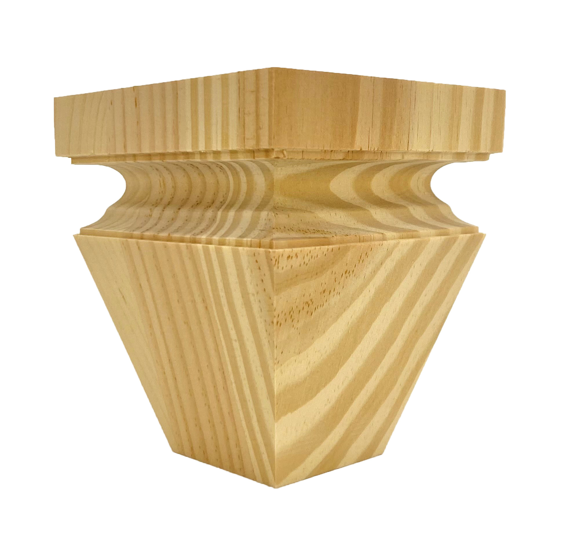 Square Baymont Bun Foot - 4 1/2" Tall x 2 7/8" Wide - Highland Manor ...