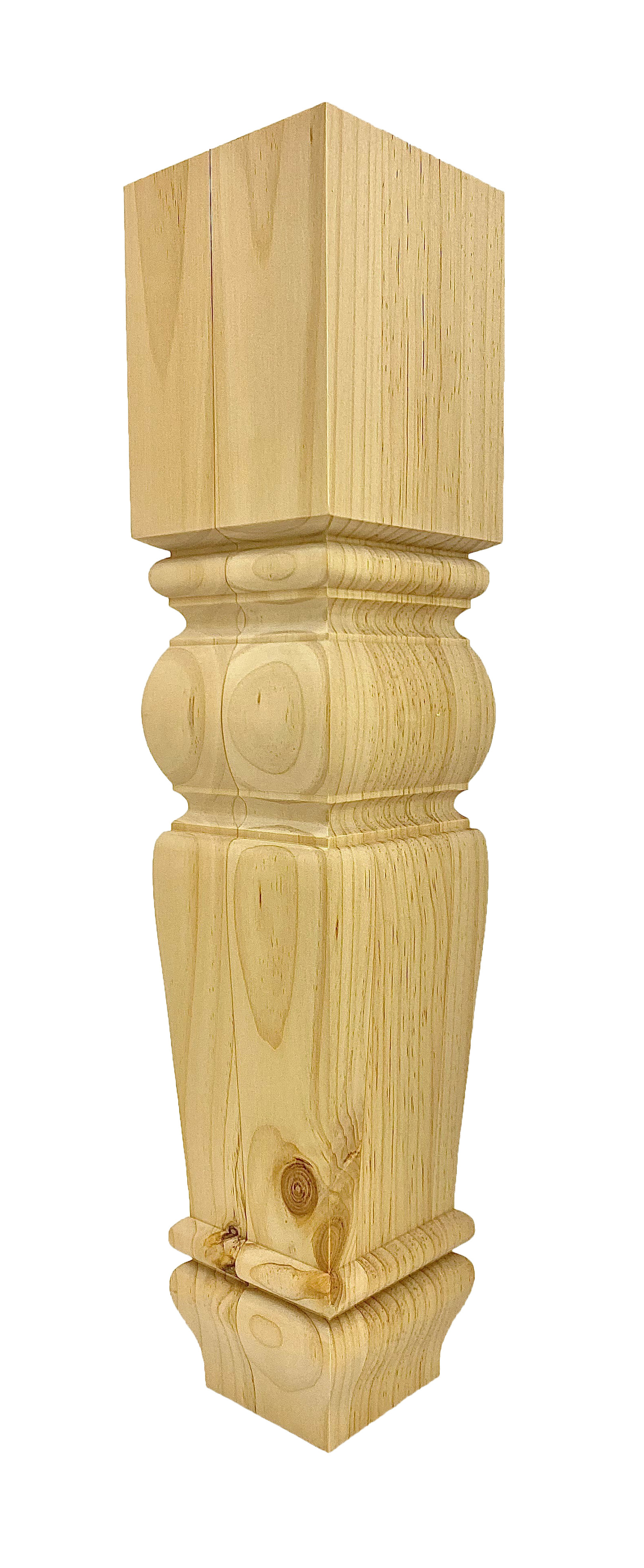 Square Traditional Express Coffee Table Leg - 18" Tall x 5" Wide ...