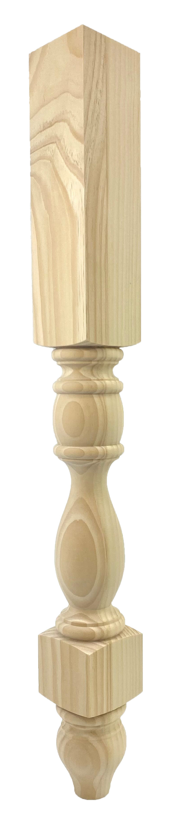 Beneva Desk Dining Table Leg - 29" Tall x 3" Wide - Highland Manor Wood ...