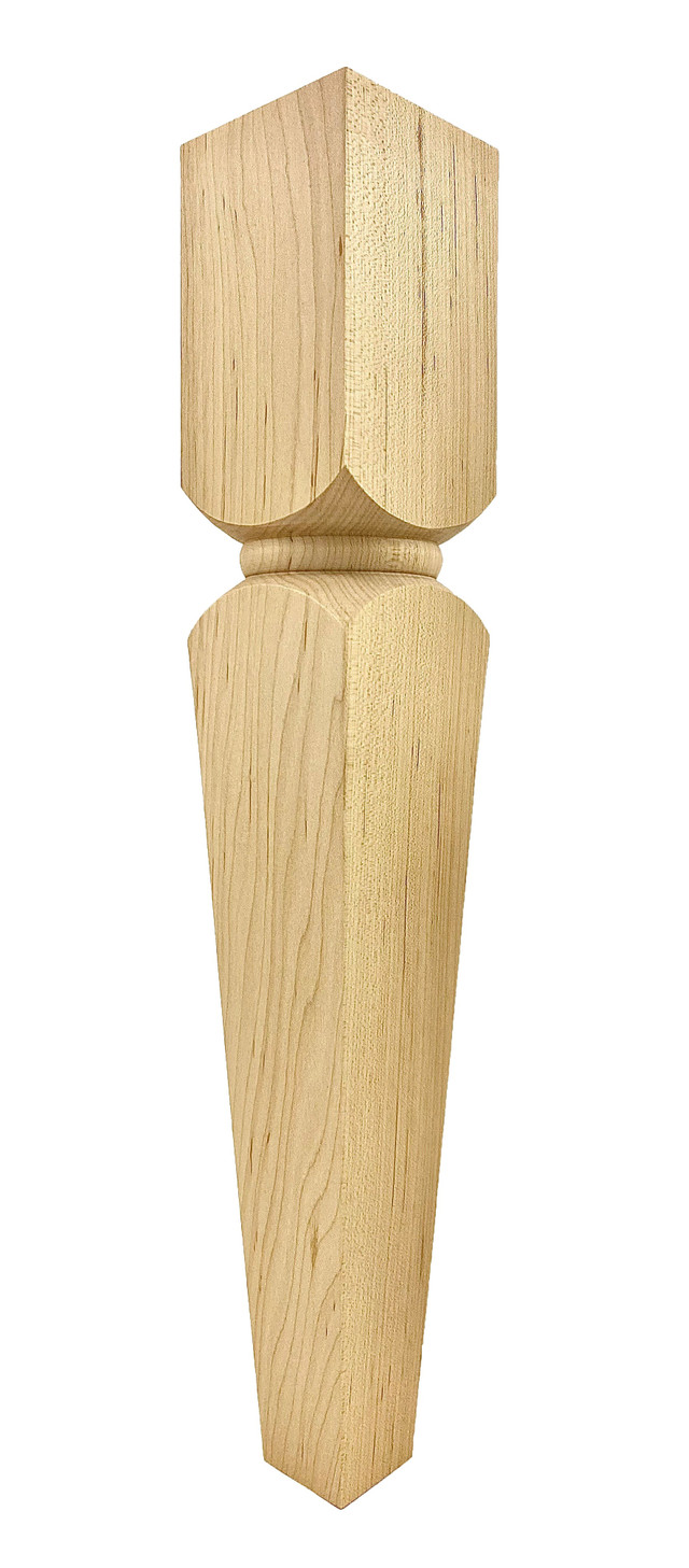 Modern Tapered Kirtland Bench Table Leg - 18" Tall x 2 3/4" Wide ...