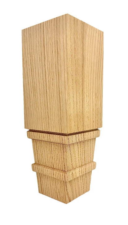 Square Empress Sofa Leg - 10" Tall x 3 1/2" Wide