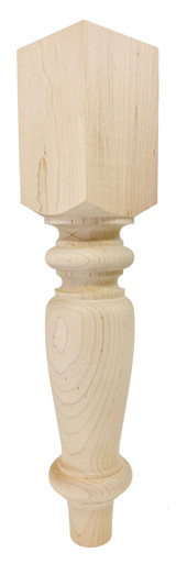 Countryside Coffee Table Leg - 18" Tall x 3 1/2" Wide - Highland Manor ...