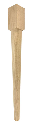 Narrow Round Tapered Dining Table Leg - 29