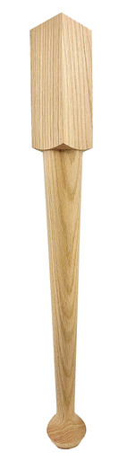 Moses Turned Spoon Foot Furniture Table Leg - 29" Tall x 3" Wide ...