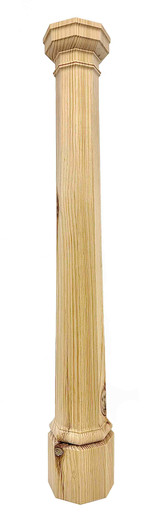 St. Armands Octagon Column Island Leg - 35 1/2" Tall x 4 7/8" Wide ...