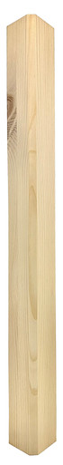 Modern Square Chamfered Edge Island Leg - 34 1/2" Tall x 3 1/2" Wide ...