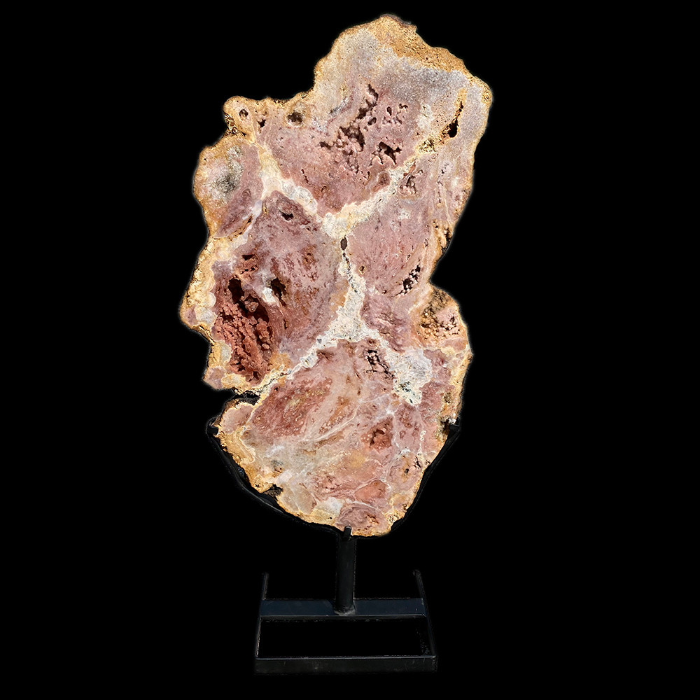 Pink Amethyst specimen on stand for sale | Pangaea Industries/Fossilsplus
