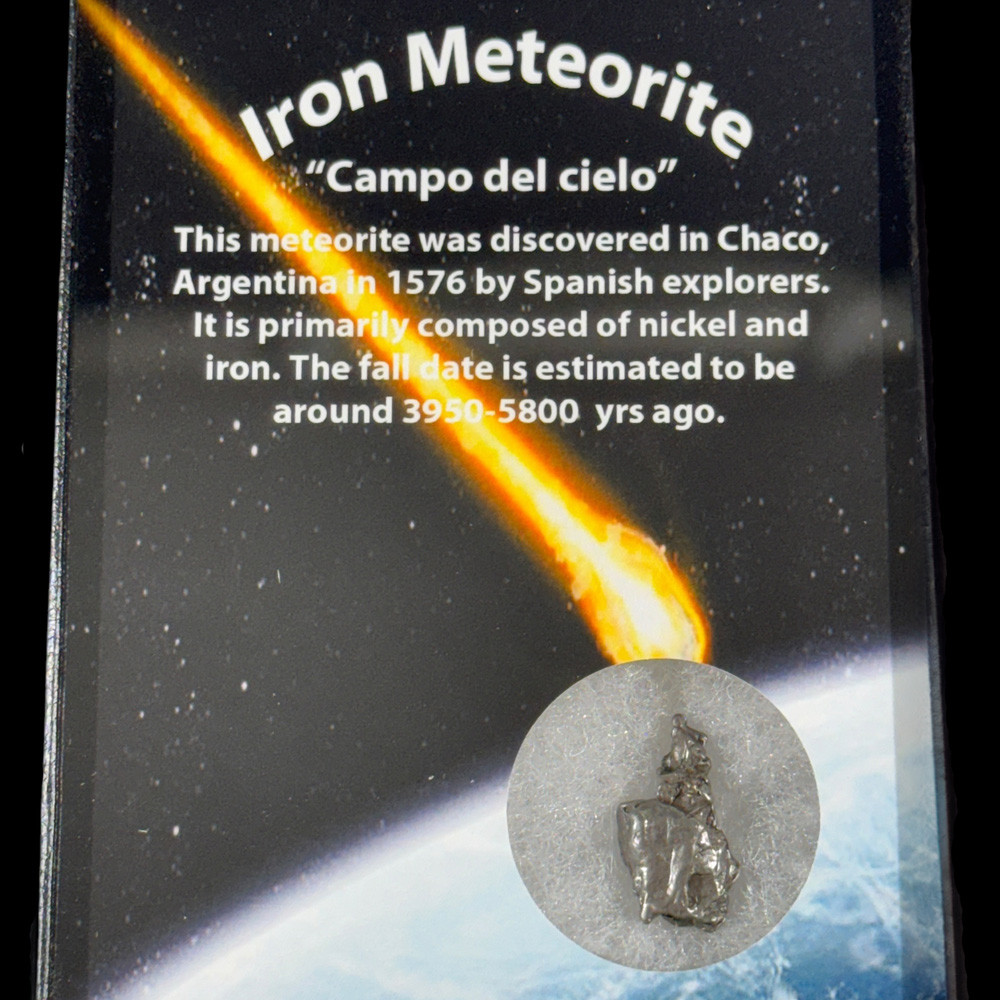 Genuine Campo del cielo meteorite frame