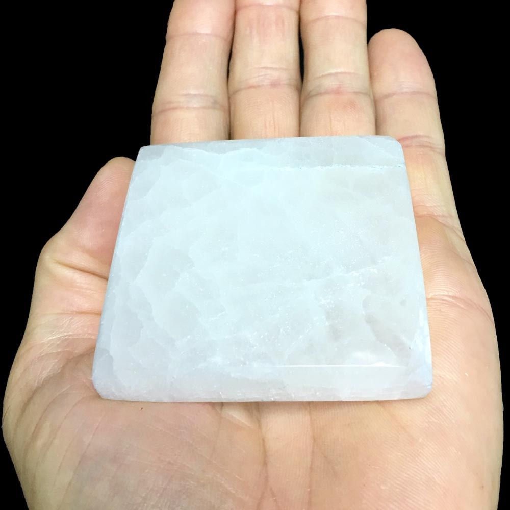 Sm Selenite Square - FossilsPlus.com - Quality Fossils for Collectors