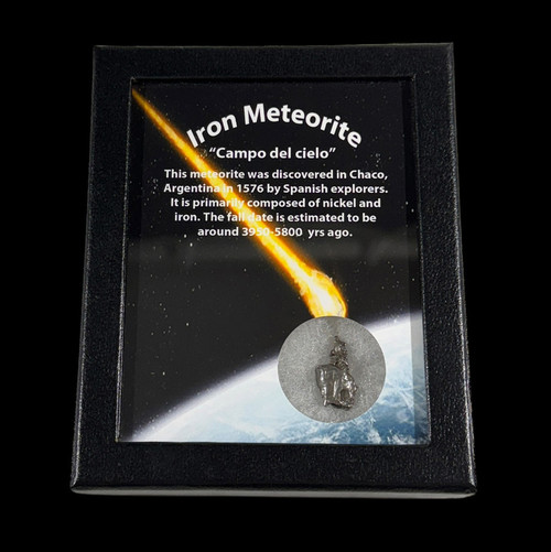 Genuine Campo del cielo meteorite frame