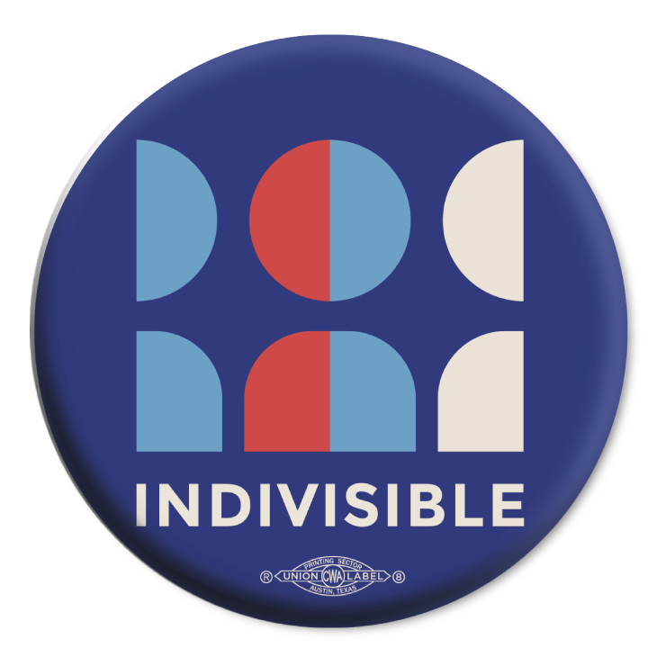 Indivisible Official Logo (2.25" Mylar Button -- Pack Of Two ...
