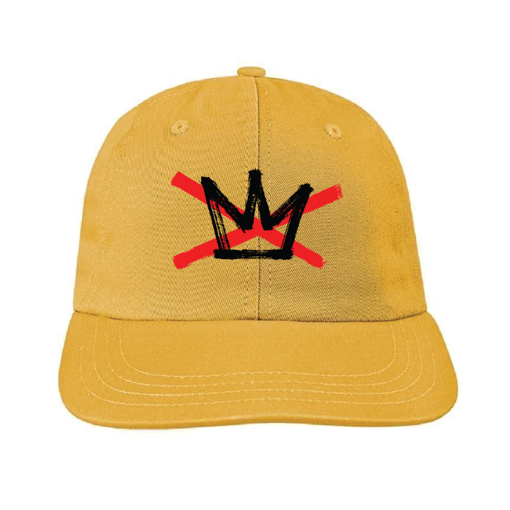 No Kings - Color (Gold Baseball Cap) - Indivisible Webstore