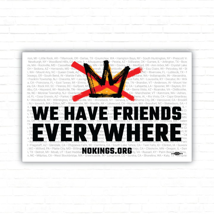 We Have Friends Everywhere (18" x 12" Rally Sign) - Indivisible Webstore