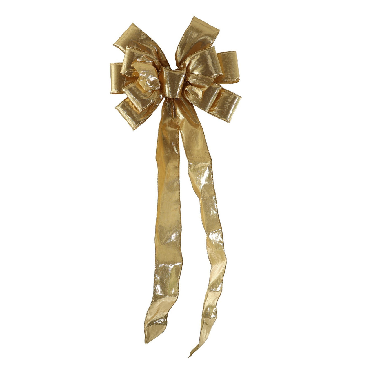 Stunning Metallic Gold Decorative Ready Made Bow (Diameter 29cm x ...