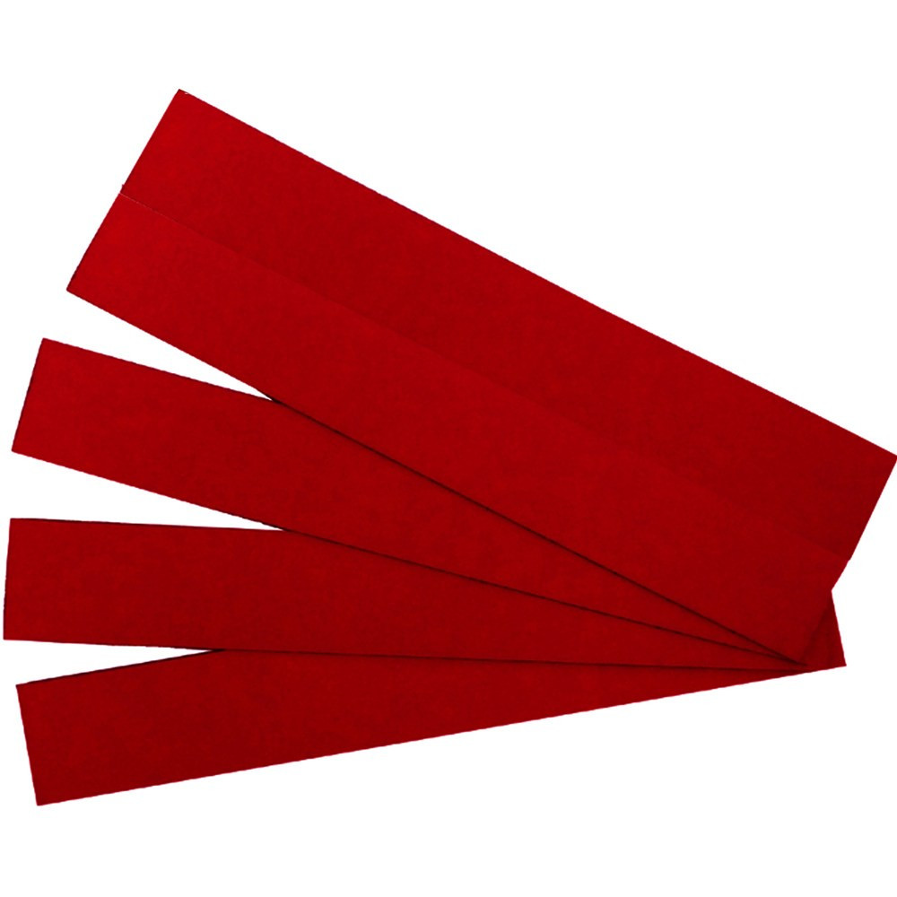 QUARTET MAGNETIC STRIPS Red, Pk25 - Melbourne Office Supplies