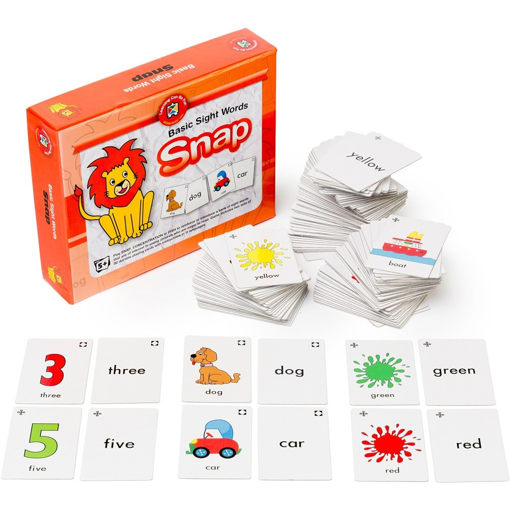 LEARNING CAN BE FUN SNAP GAMES Basic Sight Word Snap *** While Stocks ...