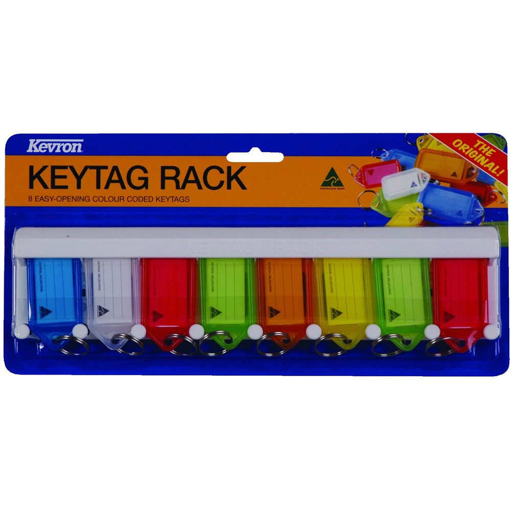 KEVRON KEY TAG RACK 8 Tag Model - Melbourne Office Supplies