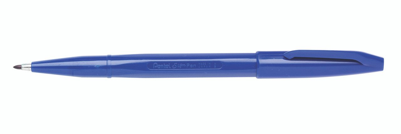 Pentel S520 Sign Pen 0.8mm Fibre Tip Blue Ink, Each - Melbourne Office ...
